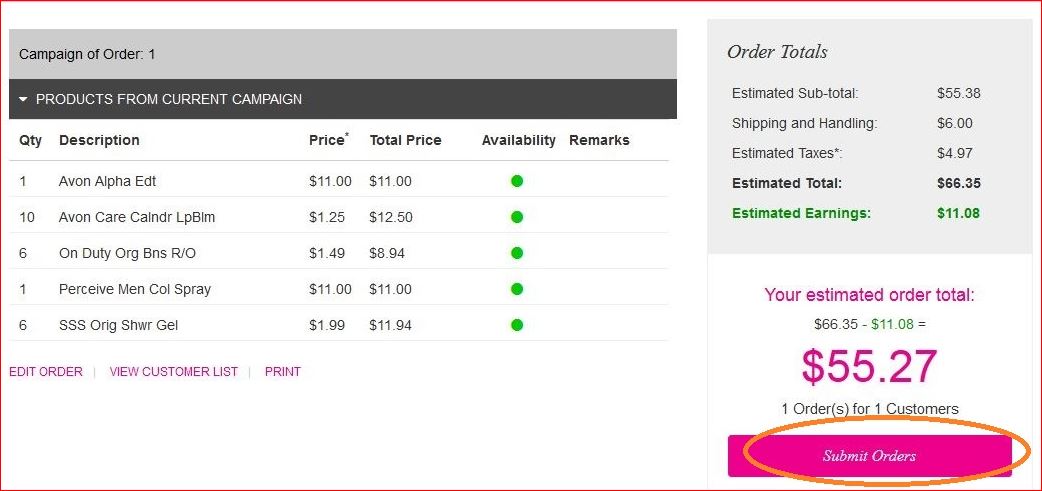 AVON TRAINING: PLACING YOUR FIRST ORDER – Jen Antunes Beauty Blog