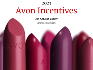 AVON INCENTIVES 2023 – Jen Antunes Beauty Blog